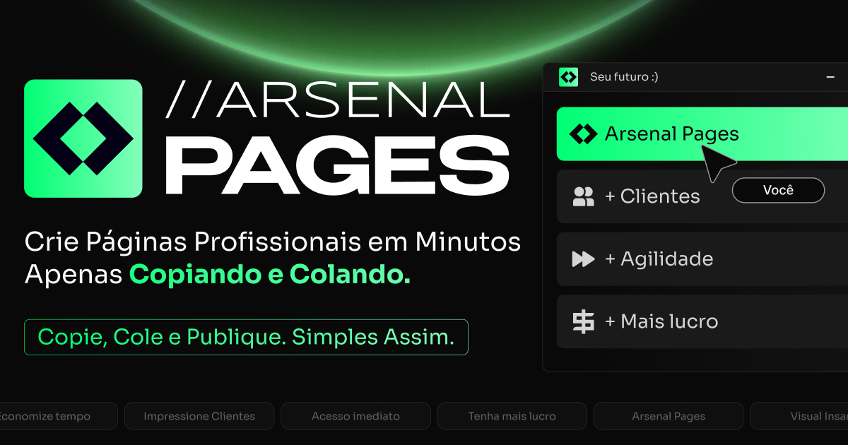 Arsenal Pages | Crie Páginas Copiando e Colando - Arsenal Pages